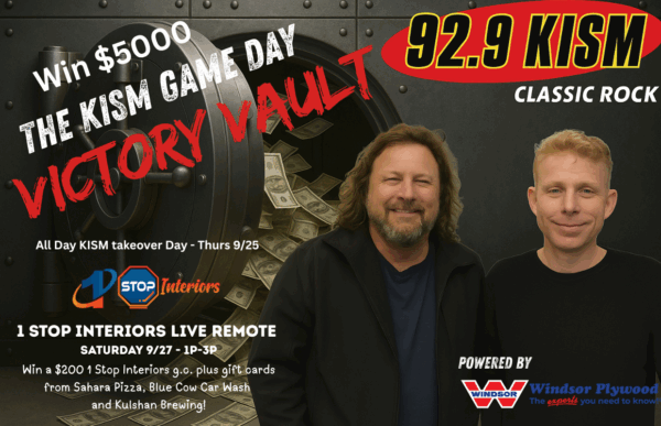 Game Day Victory Vault Wk 2 – One Stop Interiors | Classic Rock 92.9 KISM